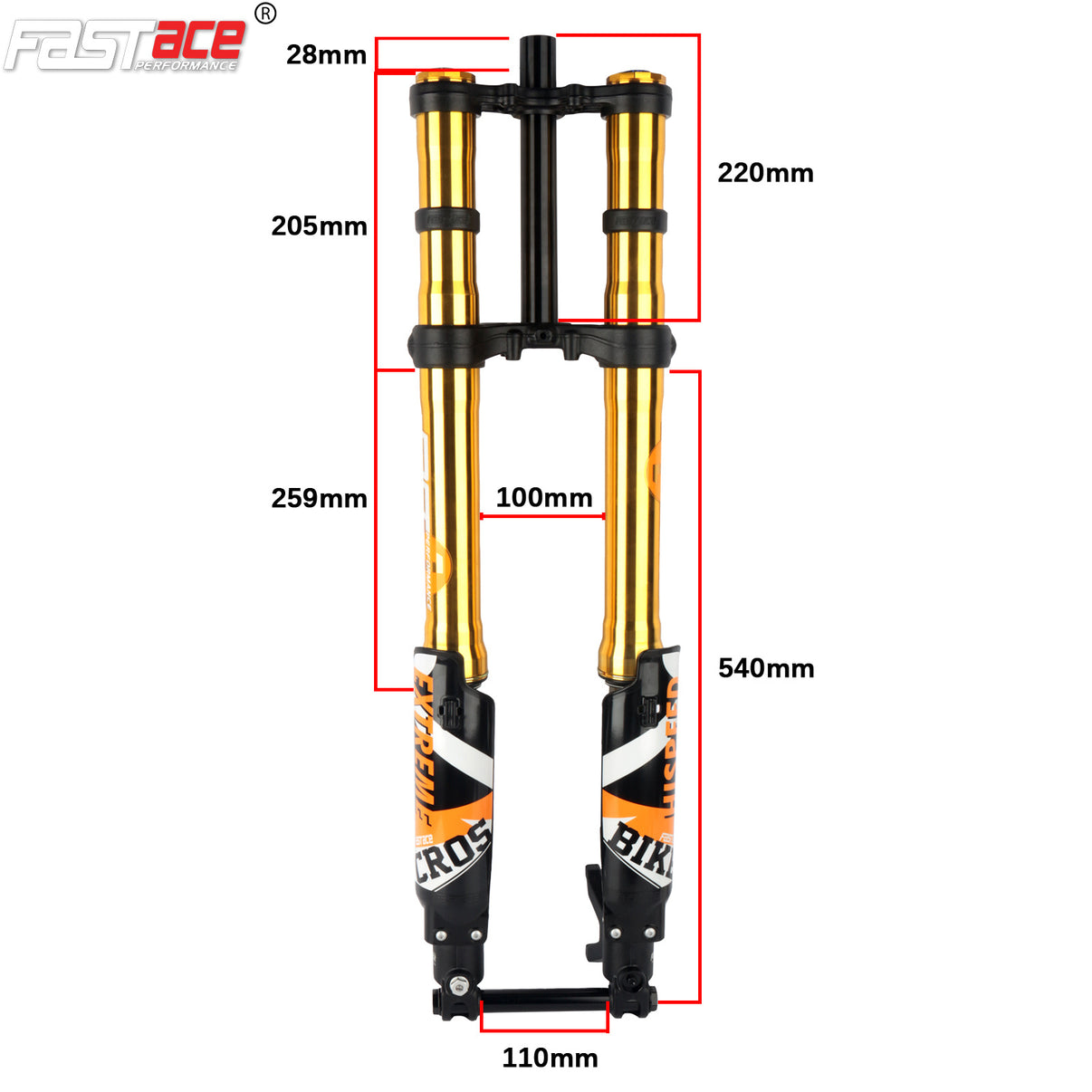FASTACE ALX13RC 2.0 Original Factory Front Fork Suspension For Surron